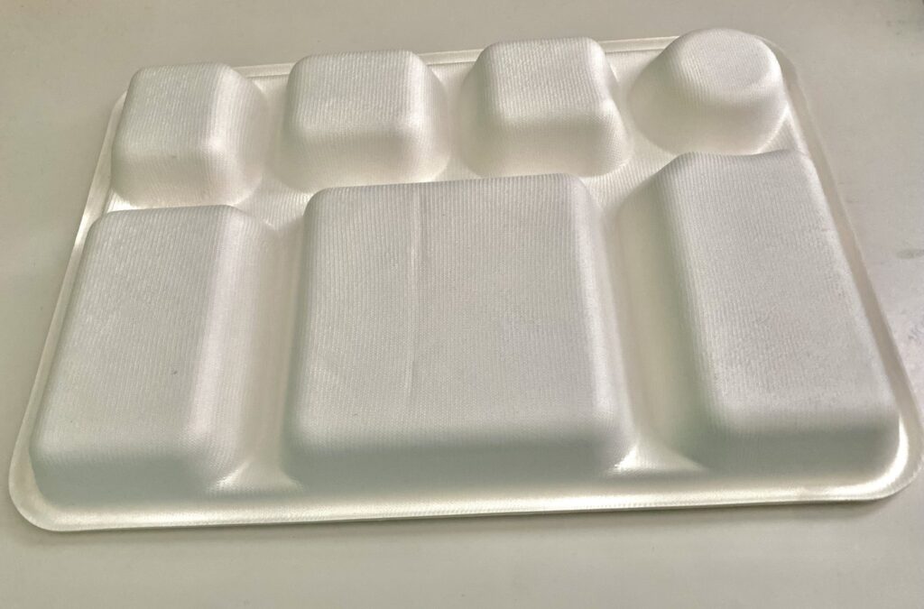 Bio-degradable 7 Compartment White Plate (50 Plates) - Thalimart.com ...