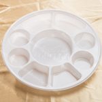 White 9 Compartment Plate - Thalimart.com - Free shipping, Virgin ...